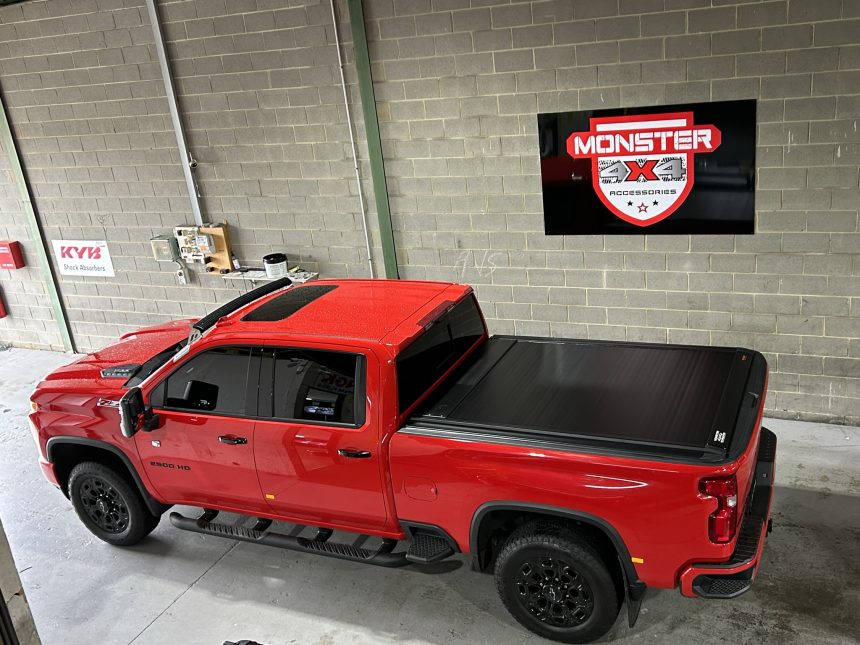 Retractable Tonneau Roll Cover For Chevy Silverado 2500, 2014-2024 6ft ...