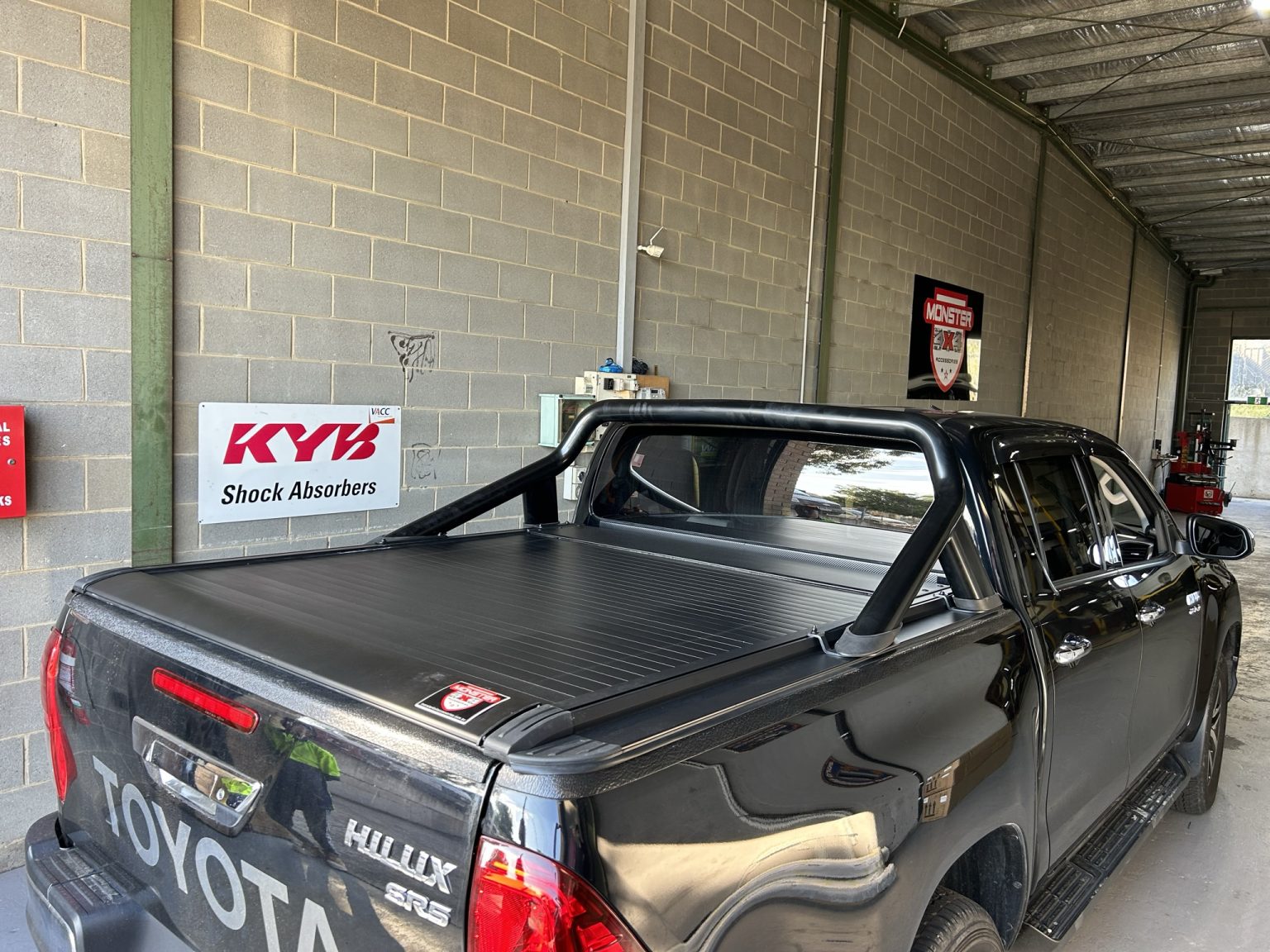 Retractable Tonneau Roll Cover for Toyota Hilux N80 SR5 2015-2023 Dual ...