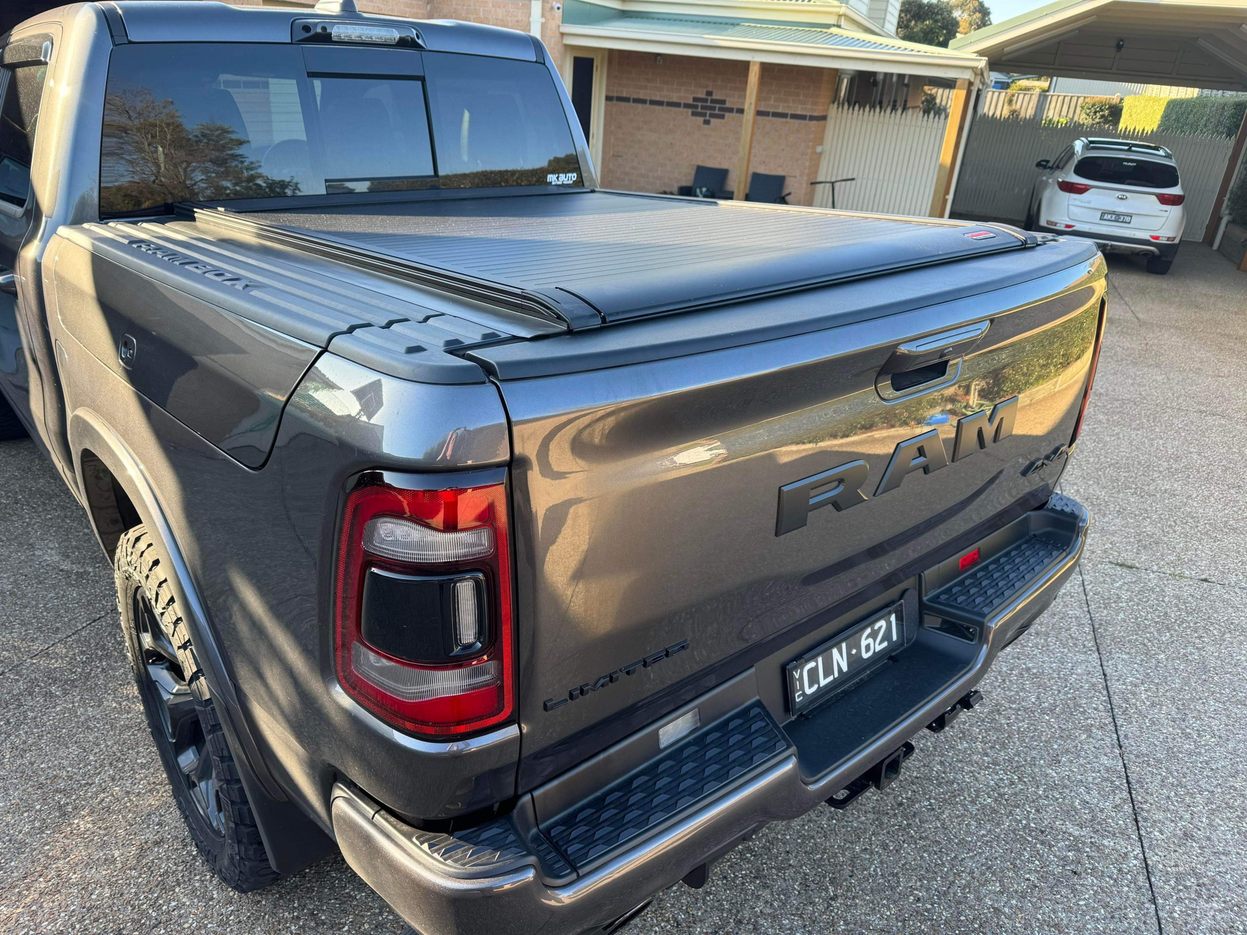 Retractable Tonneau Roll Cover For RAM 1500 Crew Cab, Electric Roller ...