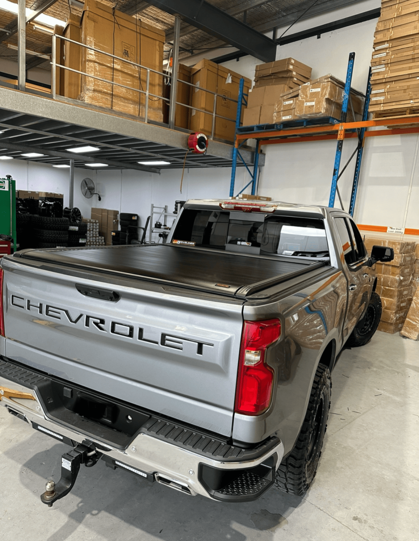 Retractable Tonneau Roll Cover For Chevy Silverado 1500, 2014-2023 5ft ...