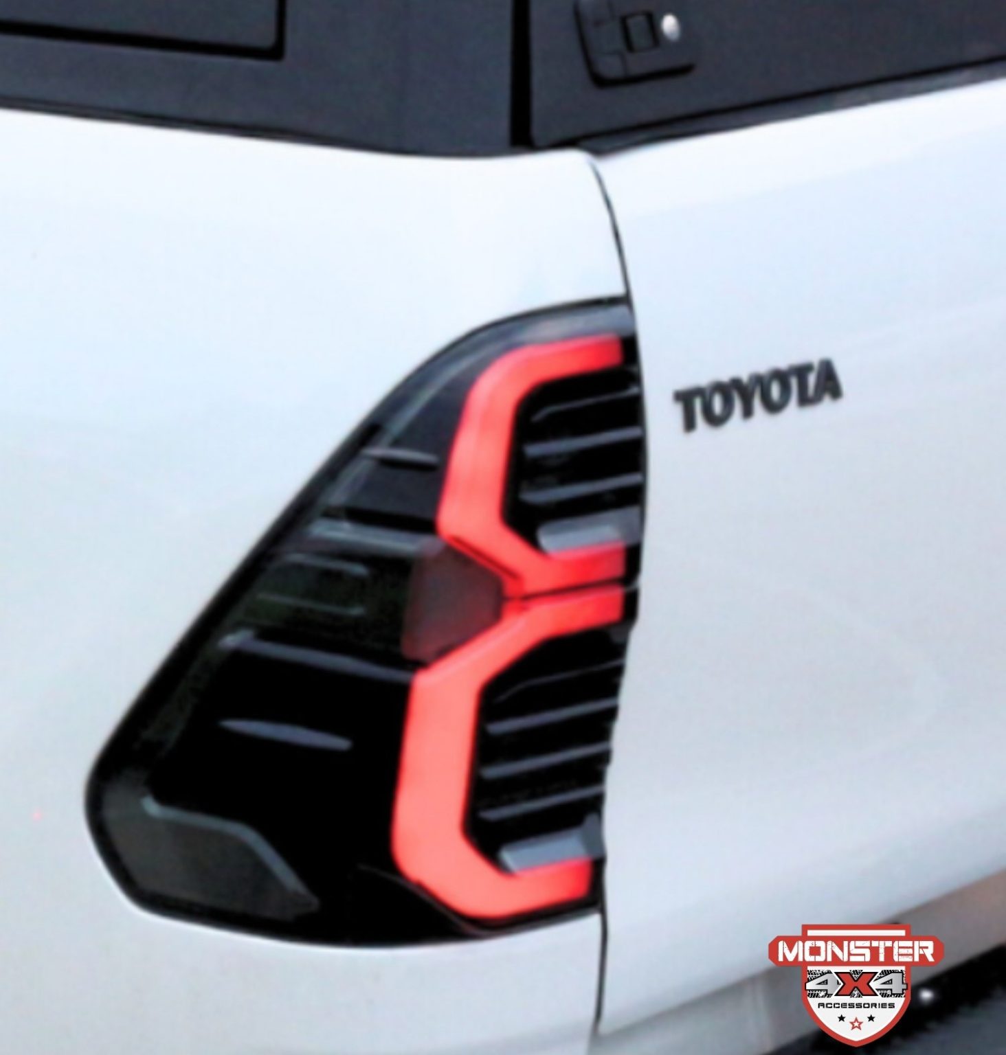 BLACK SMOKED LED TAIL LIGHTS SUITABLE FOR TOYOTA HILUX N80 - Monster ...